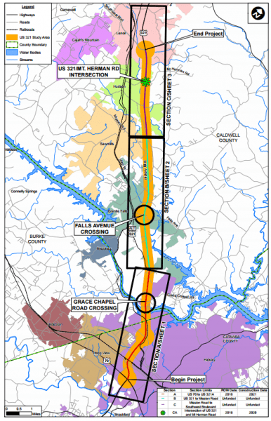 US 321 Road Widening - NC Eminent Domain Law Firm