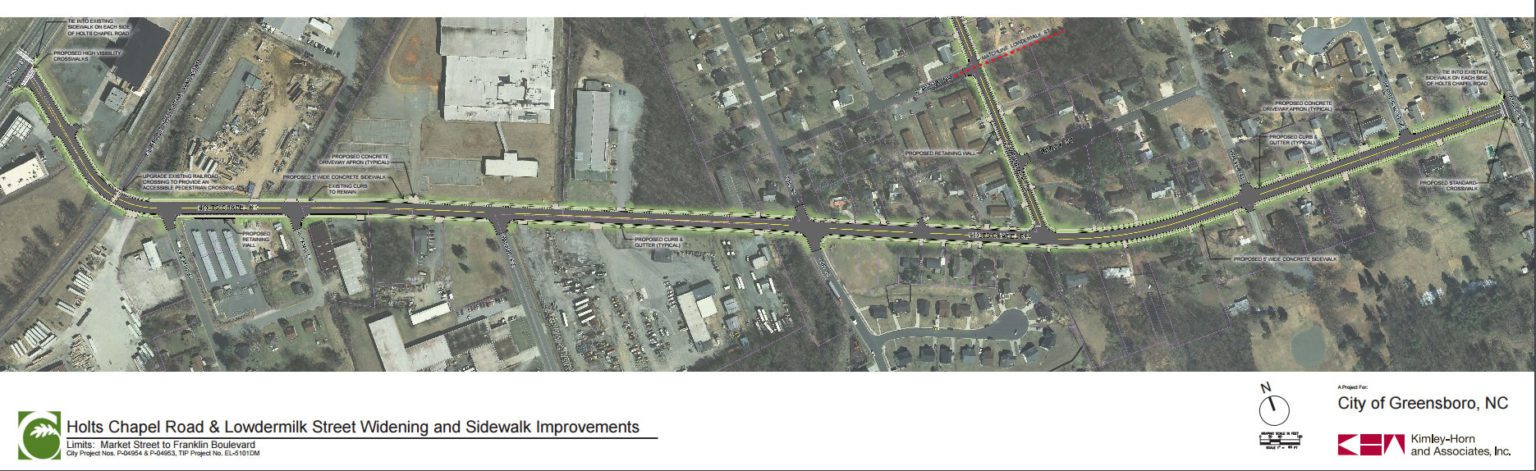 Holts Chapel Road and Lowdermilk Street Improvements - NC Eminent Domain Law Firm