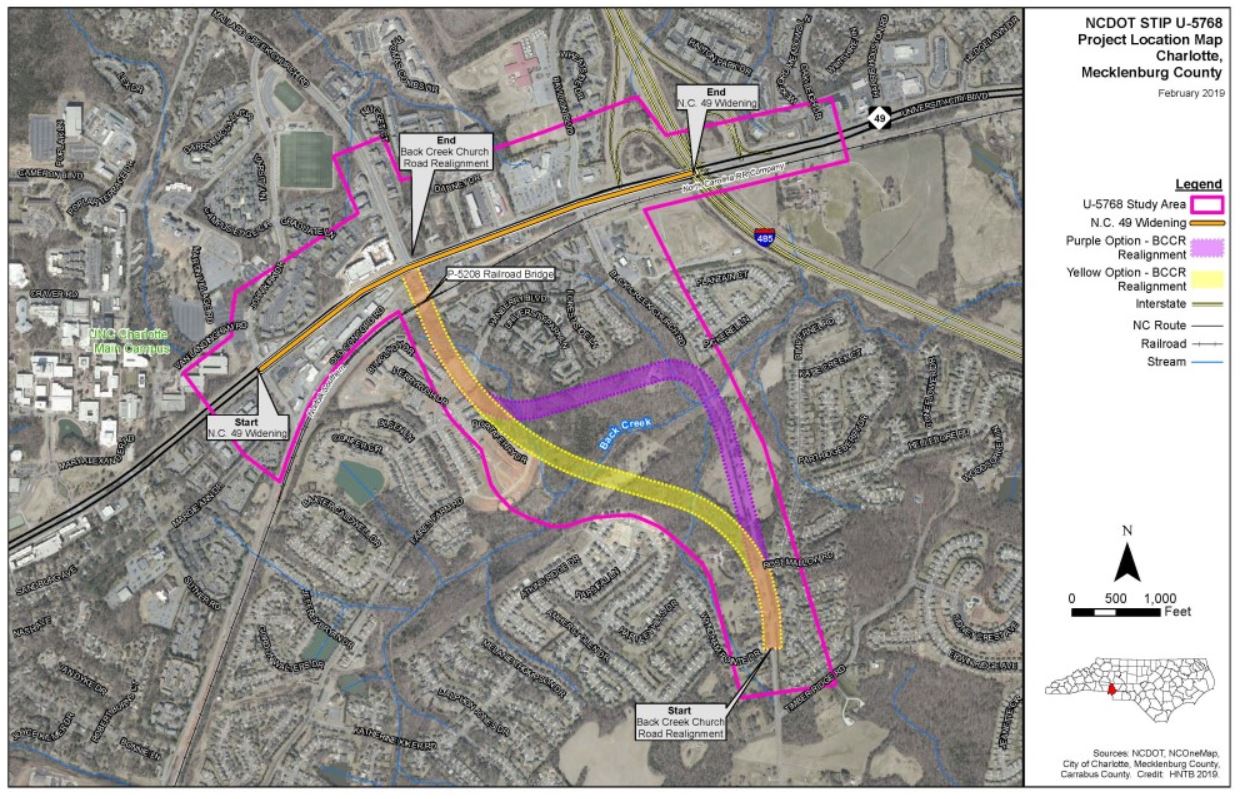 NC 49 Road Widening in Mecklenburg County - NC Eminent Domain Law Firm
